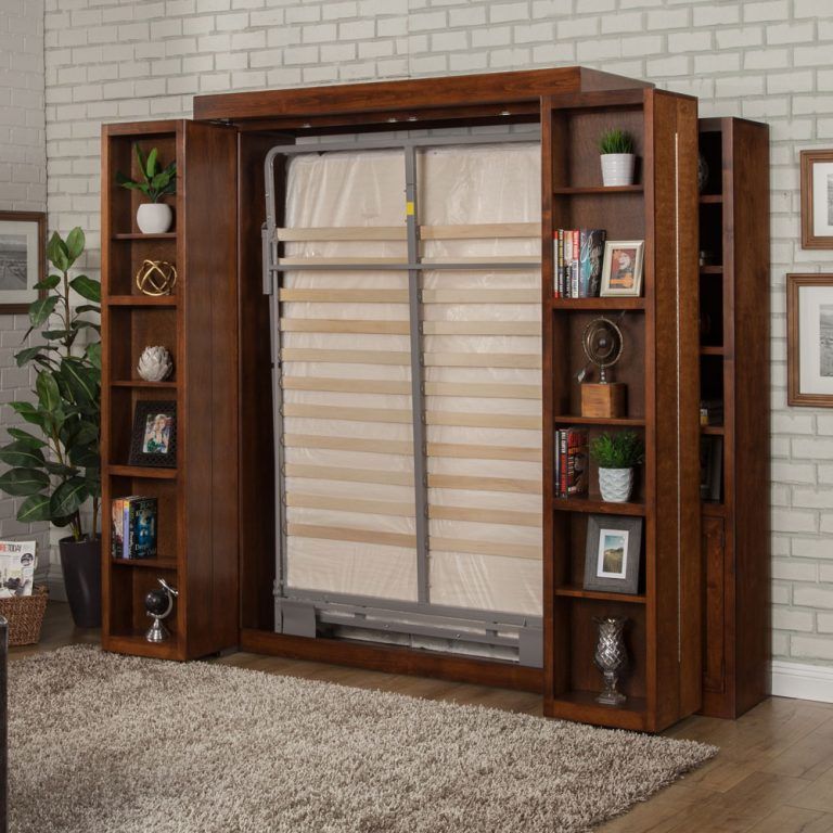 Library Wallbed | Bookcase style Murphy Bed | Wall Bed